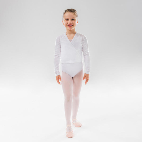 Girls' Ballet Wrap-Over Top - Black | Decathlon Lebanon
