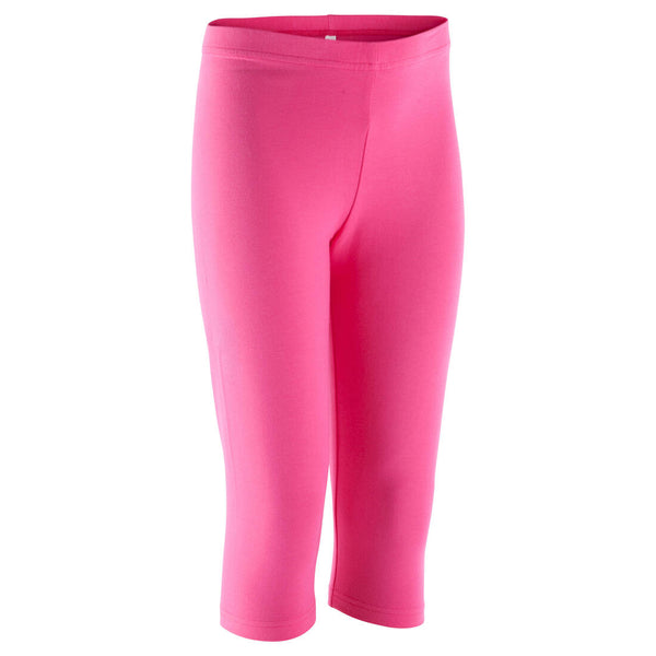 Girls' Gym Cropped Bottoms - Pink | Decathlon Lebanon